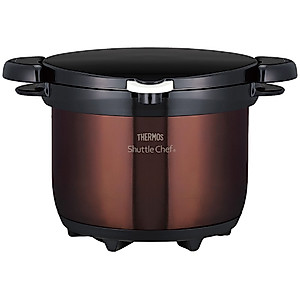THERMOS KBG-3000 CBW Vacuum Insulated Cooker, Shuttle Chef, 7.1 gal (3.0 L), Clear Brown