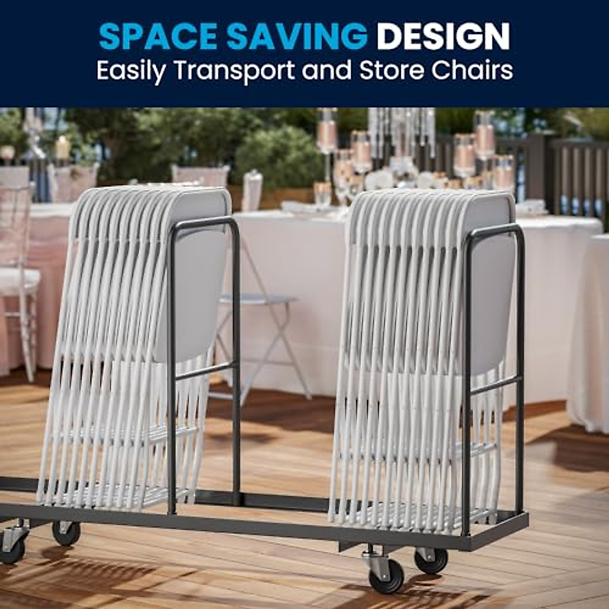 Flash Furniture Hercules Series Plastic Folding Chair - White - 4 Pack 650LB Weight Capacity Comfortable Event Chair-Lightweight Folding Chair