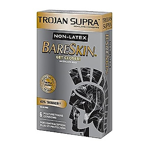 Trojan Supra Lubricated, 6 Count