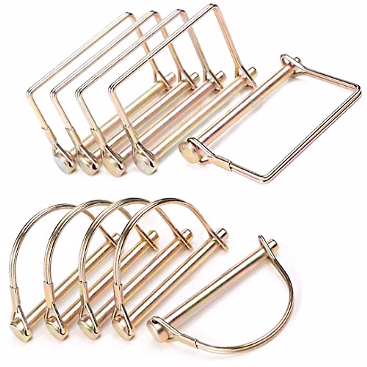 10 Pcs Safety Coupler Pins Kit - 1/4-inch Trailer Coupler Pin - Heavy-Duty Coupler Pin - Spring Steel- Long Lasting - One Kit with Multiple Uses by Automajor