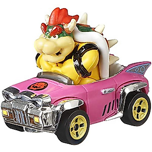 Hot Wheels GBG31 Mario Kart 1:64 Die-Cast Bowser with Badwagon Vehicle