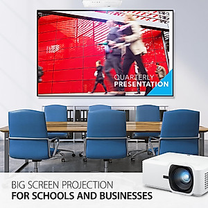 ViewSonic LS740HD 5000 Lumens 1080p Laser Projector with 1.3x Optical Zoom, H/V Keystone, 4 Corner Adjustment, and 360 Degrees Projection for Auditorium, Conference Room and Education