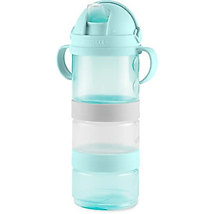 Skip Hop Stackable Snack Container & Sippy Cup, Grey Teal