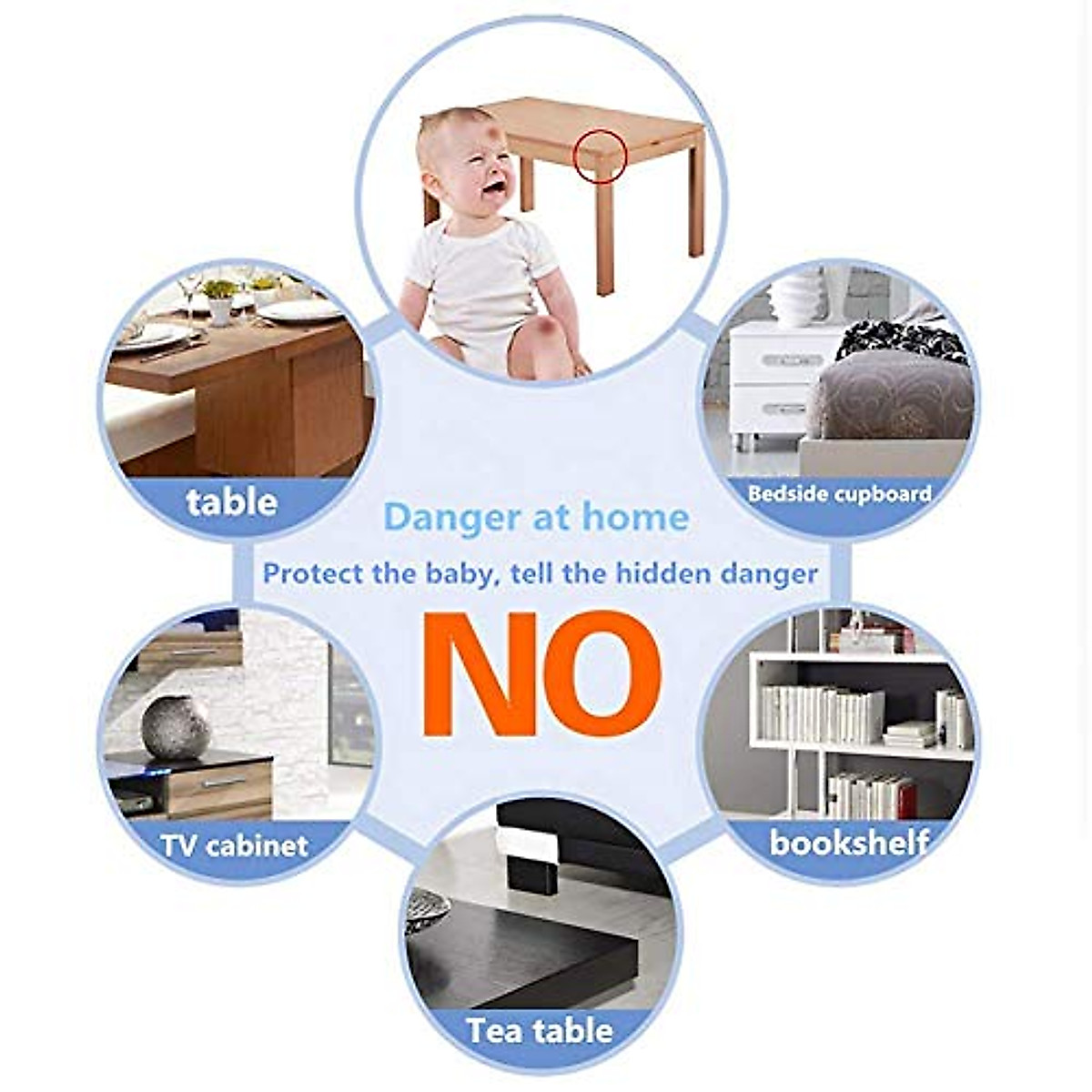 Gudui 12 Pack Corner Guards Clear Corner Protectors High Resistant Adhesive Gel Best Baby Proof Corner Guards Stop Child Head Injuries Tables, Furniture & Sharp Corners Baby Proofing (L-Shaped)