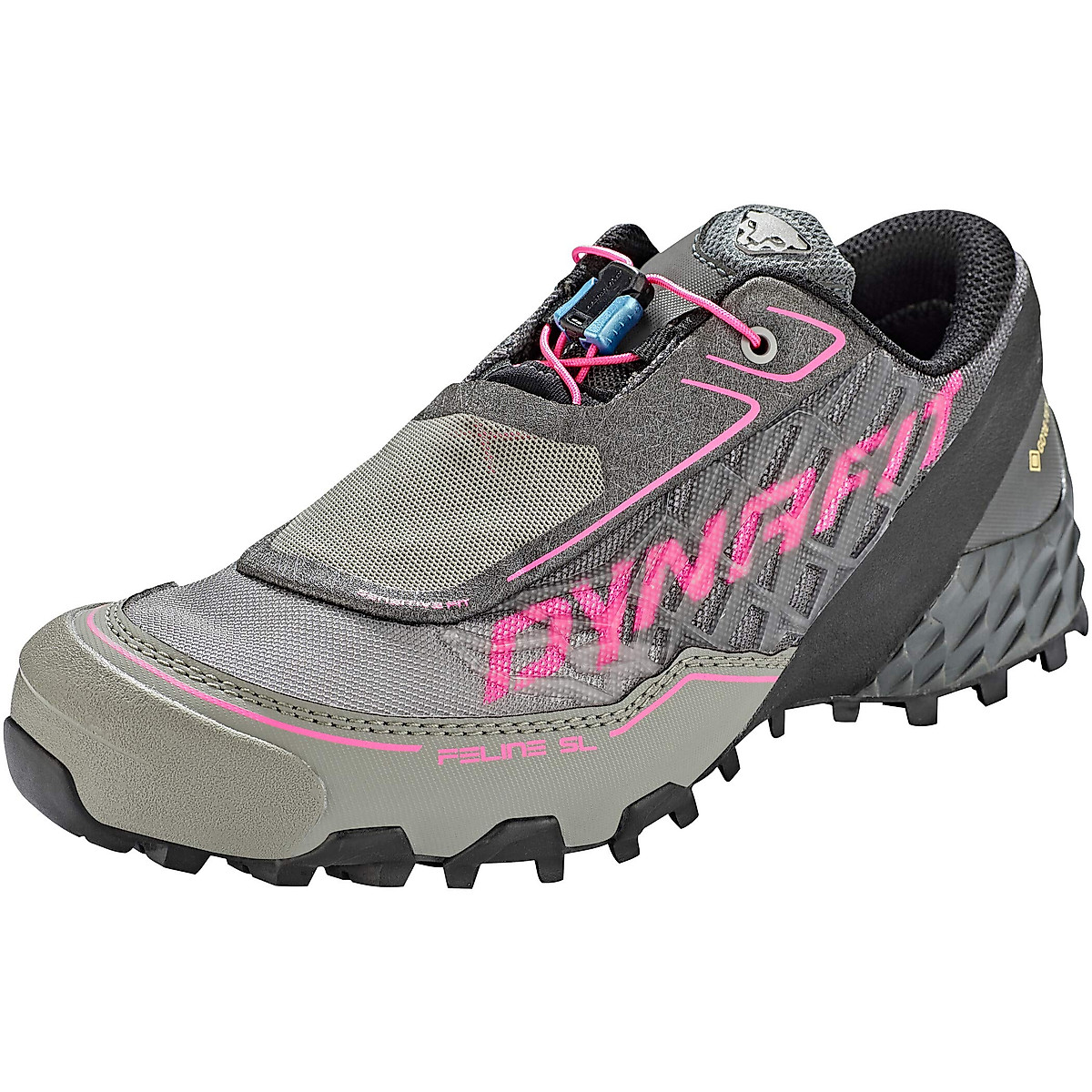 Dynafit Women's Feline SL GTX Trail Running Shoes Carbon/Flamingo 8