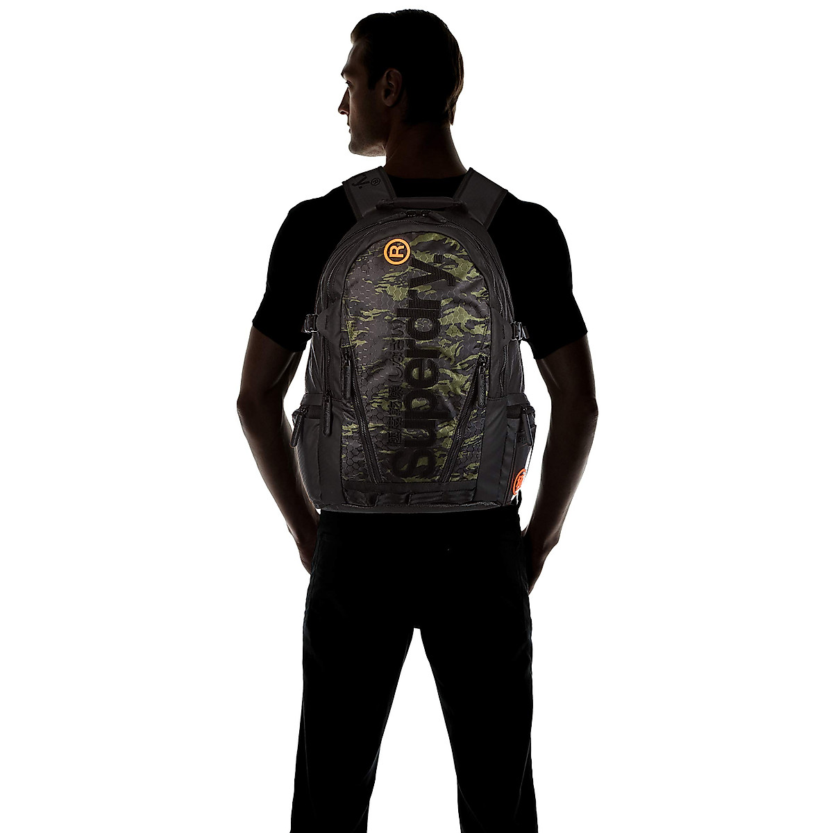 Superdry Men's Backpack, Green (Green Camo), 28x45x12 centimeters (W x H x L)