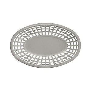 GET OB-938-W Oval Serving/Bread Basket, 9.5" x 6", White (Pack of 12)