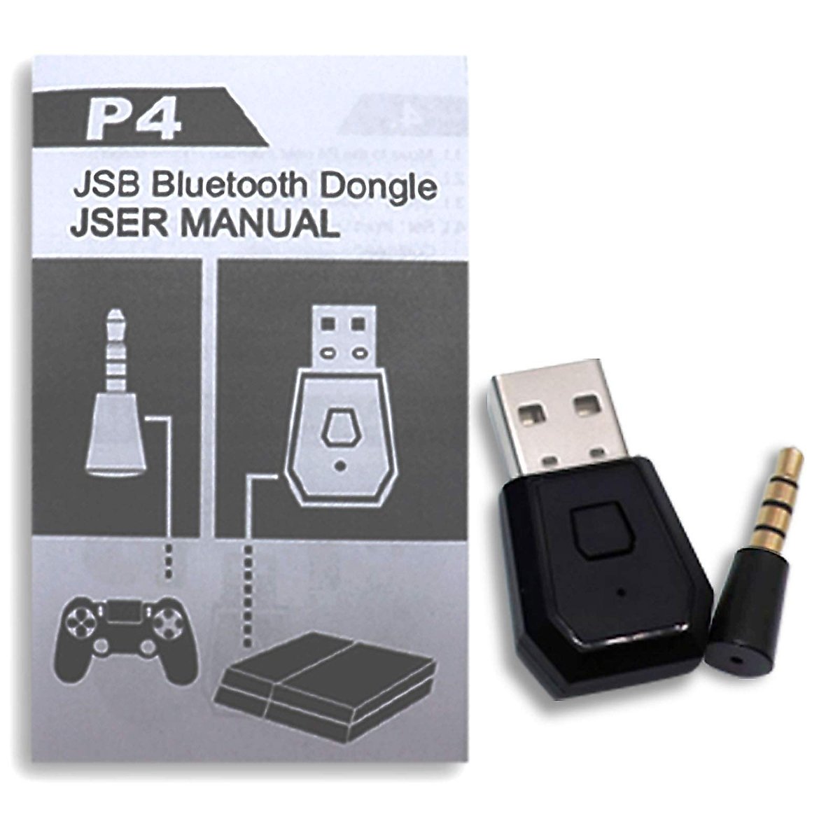 RALAN Bluetooth Dongle Adapter for PS4/PS5, Wireless Mini Microphone USB 4.0 Audio Adapter Receiver Compatible with PS4 /PS5 PlayStation Support A2DP HFP HSP