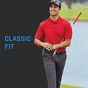 PGA Tour Men's Flat Front Active Waistband Golf Pant With A Classic Fit, Moisture-Wicking And Sun Protection (Sizes 30 - 54), Quiet Shade, 36W x 30L