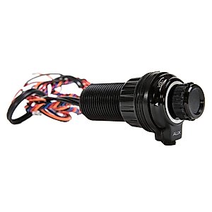 Hifonics TPS-BT1 Marine & Powersports Bluetooth Source Unit (Black) – Dash Mounted, Back Lighting, RCA Outputs, Fingertip Joystick (Power/Volume/Tracks/Play Controls)