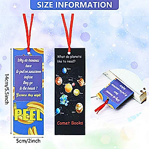 60 Pieces Silly Jokes Bookmarks Cartoon Hilarious Page Markers Funny Reading Bookmarks for Teachers Students Readers Classroom Rewards Supplies,12 Styles