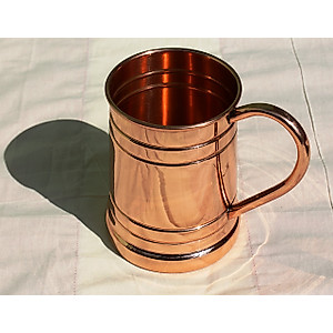 STREET CRAFT 100% Authentic Copper Moscow Mule Mug Copper Moscow Mule Mugs Cups Capacity 20 Ounce Tanker Shape