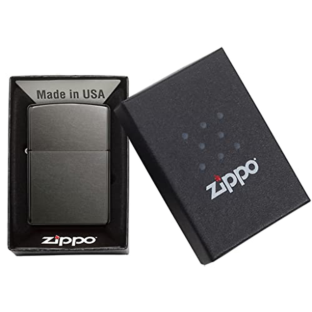 Zippo Gray Dusk Pocket Lighter, Standard