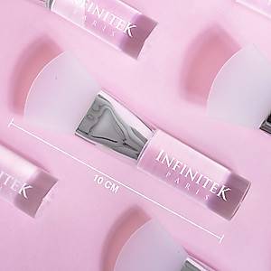 Infinitek Paris Silicone Face Mask Brush - Premium Skin Care Tool for Facial, Sleeping Masks, Mud Masks, and Body Lotion Application. White Facial Cleansing Mask Brush, and Face Mask Applicator