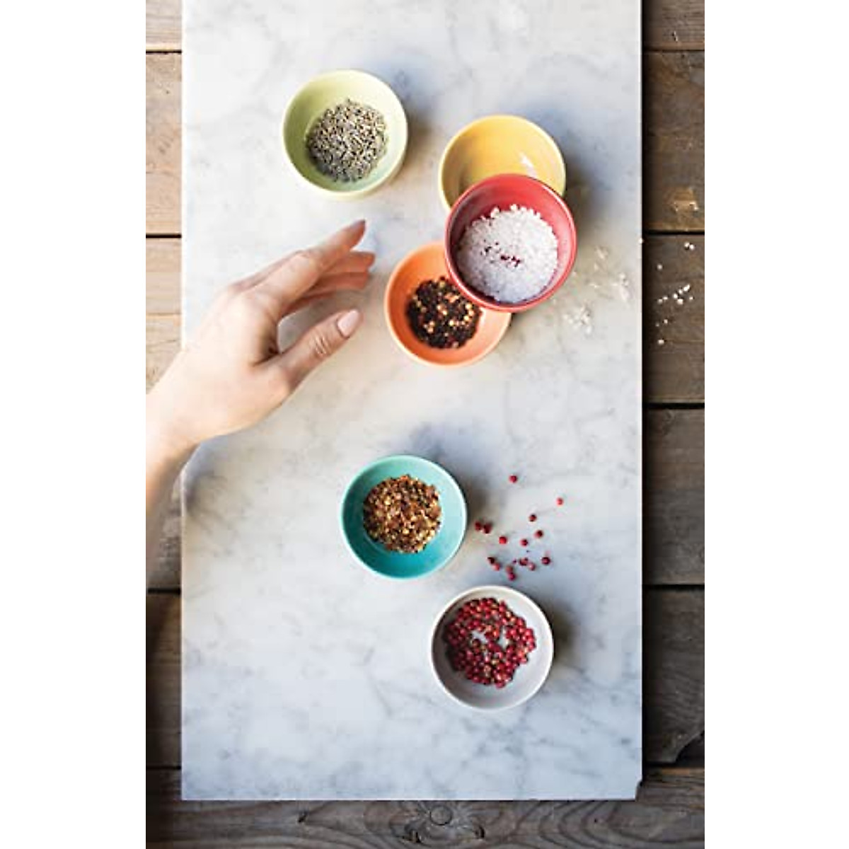 Now Designs Canyon Stoneware Pinch Bowl Set of 6