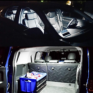 LivTee LED Interior Car Lights Accessories with 194 168 T10 / DE3175 / BA9S / 6418/211-2 578 Festoon Replacement Lighting for Cars Trucks Camper, Led Interior Lights Map Trunk Dome Lights, White