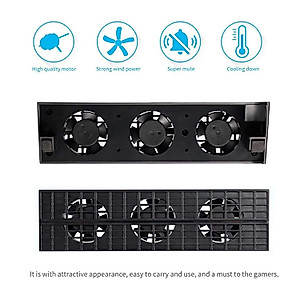 OSTENT External Cooling Fan Turbo Cooler Radiator for Sony Playstation 4 PS4 Slim Console