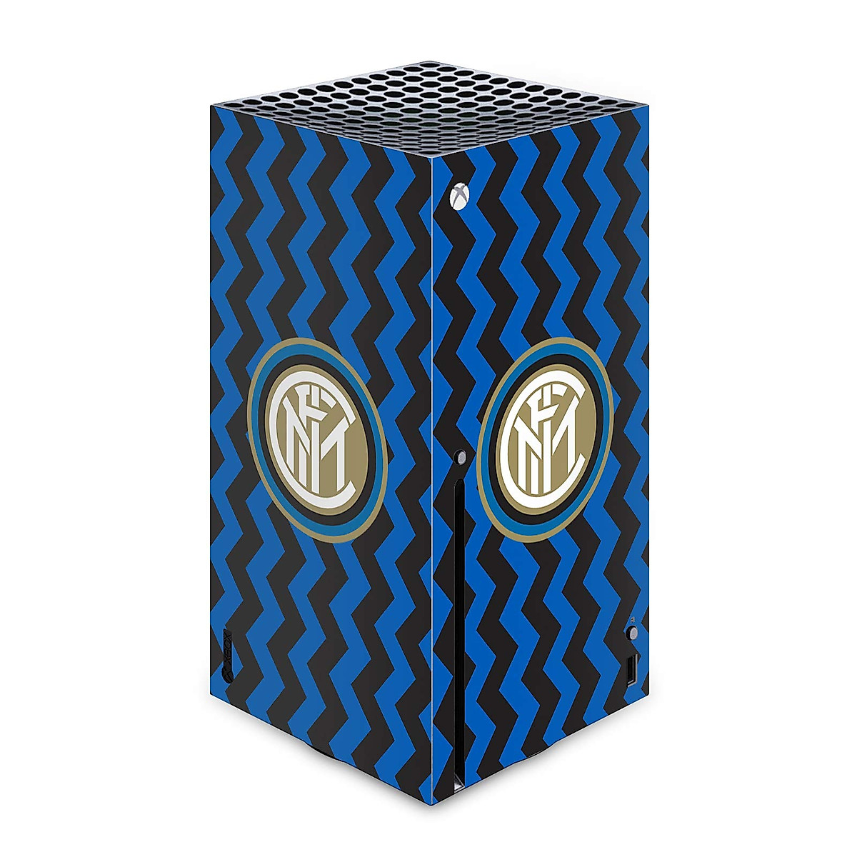 Head Case Designs Officially Licensed Inter Milan Home 2020/21 Crest Kit Vinyl Sticker Gaming Skin Decal Cover Compatible With Xbox Series X Console