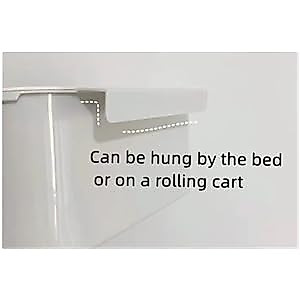 2 Pack White Hanging Cup Holders,10x5x4.5"Trolley Basket Storage,Rolling Cart Accessories Hanging Buckets Hanging Bins,Plant Containers,Storage Bucket,Make Up Pencil Holder,Kitchen Storage Container