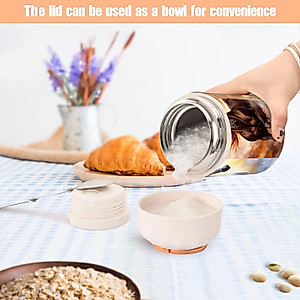 Horse Colorful Kids Womens Insulated Food Jar Containers with Spoon 17oz/500ml Food Jar For Hot Food Stainless Steel Vacuum Food Warmer Soup Containers for Keep Food Warm