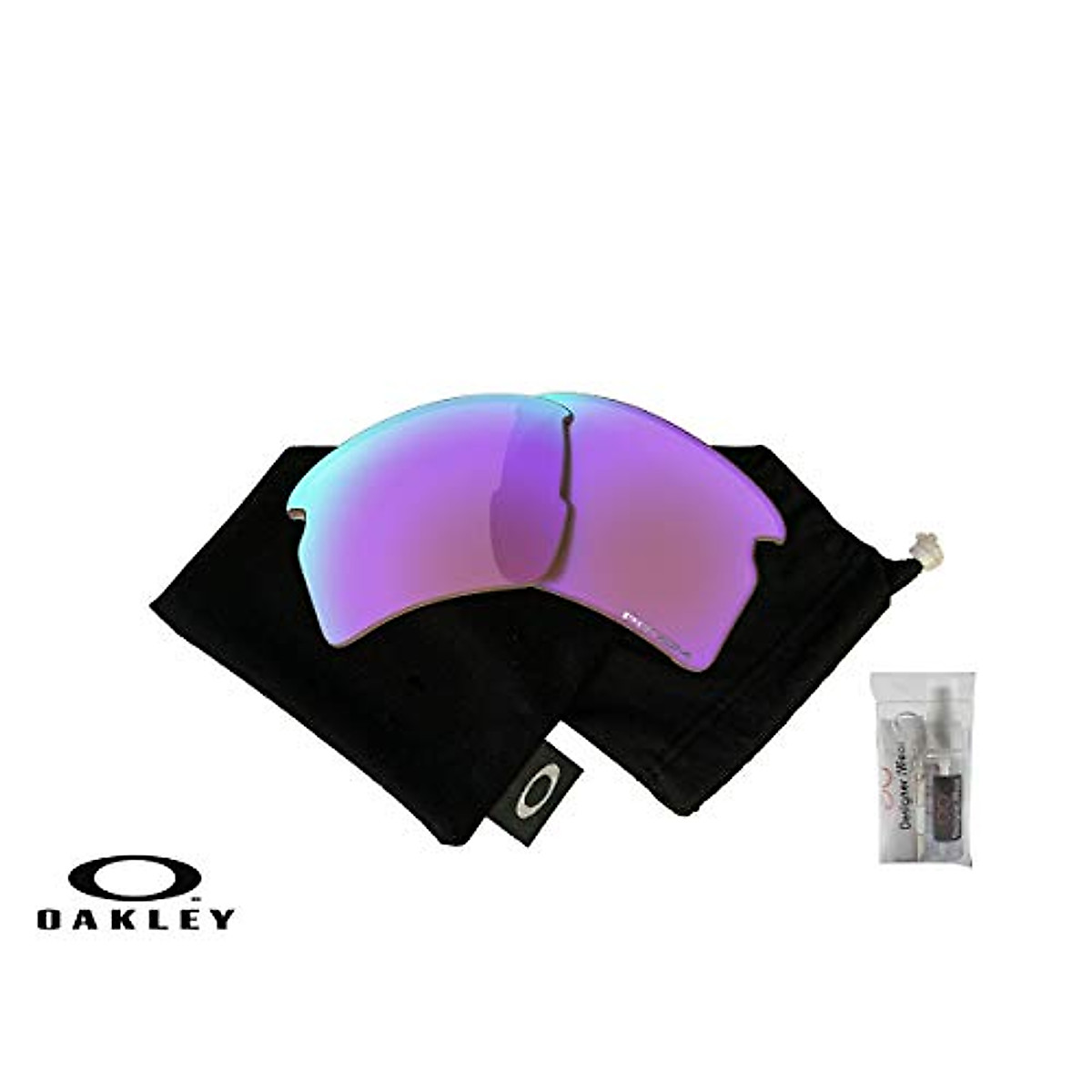 Oakley Original Flak 2.0 XL OO9188 PRIZM Golf REPLACEMENT Lenses +BUNDLE Microfiber Cloth Bag