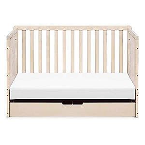 Carter's by DaVinci Colby 4-in-1 Convertible Crib with Trundle Drawer in Washed Natural, Greenguard Gold Certified, Undercrib Storage