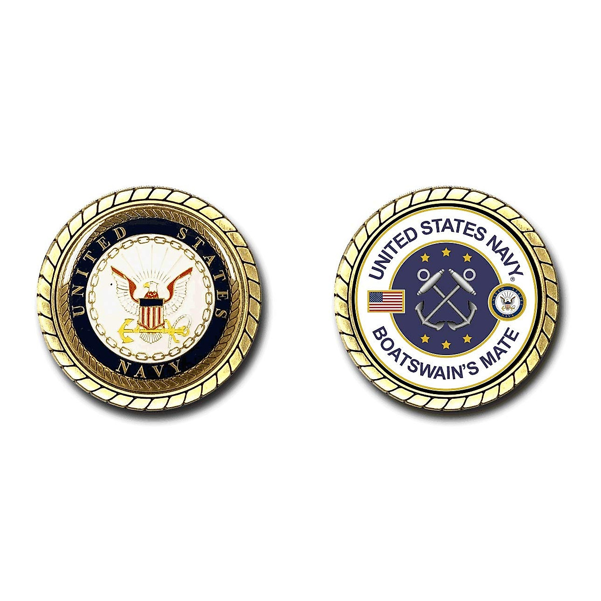 US Navy Boatswains Mate Challenge Coin - Officially Licensed