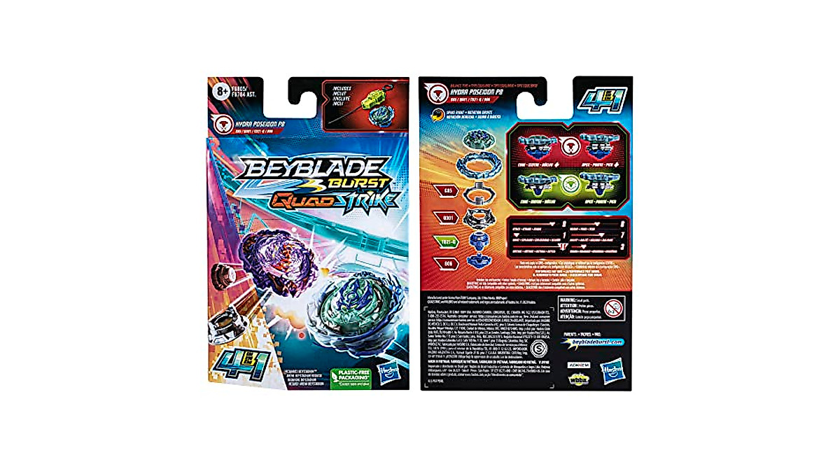 Beyblade Burst QuadStrike Hydra Poseidon P8 Starter Pack