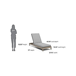 homestyles Sustain Outdoor Chaise Lounge, Gray