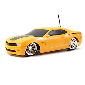 Jada Toys HyperChargers 2010 Chevy Camaro SS BTM Remote Controlled Vehicle (1:16), Yellow, Medium