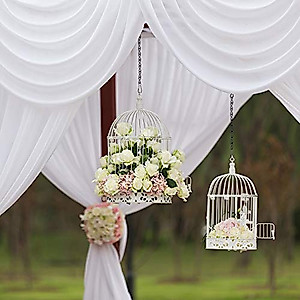 Acronde 4PCS Black Metal Hanging Chains for Bird Feeders, Planters, Lanterns, Billboard, Wind Chimes, Flower Pot Garden