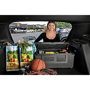 Metro MightyLite ML180 Cooler and Top Loader Food Carrier, 3 Pan Capacity (Black)