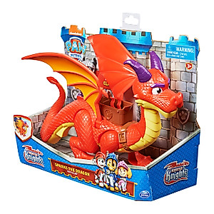 Spin Master 6062105 PAW Patrol Rescue Knights Sparks The Dragon with Super Wings and Pup Claw Action Figures, Set of 2