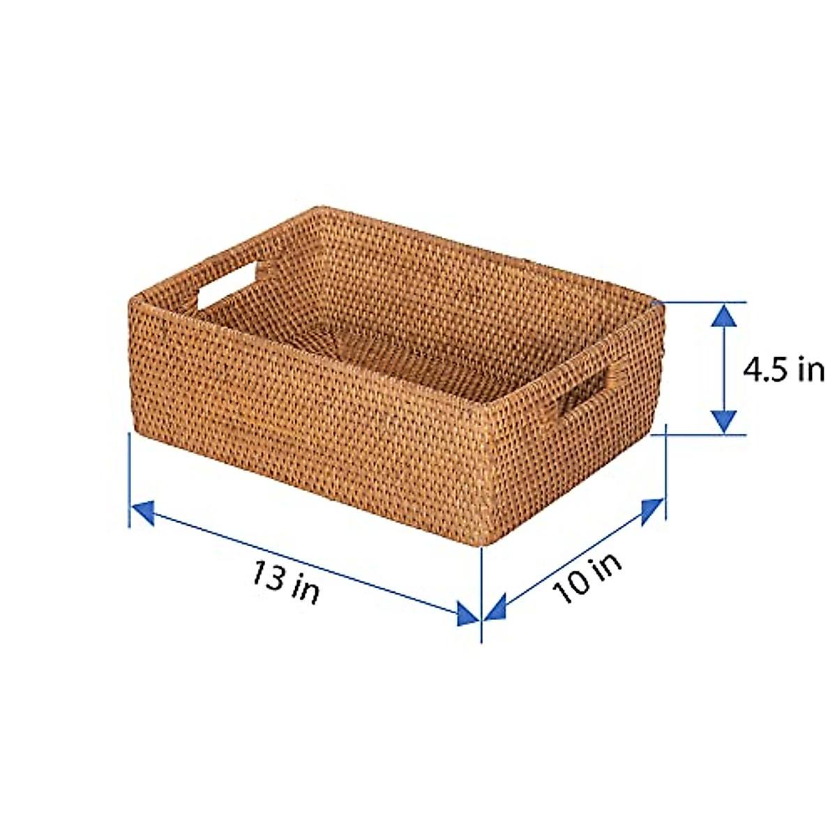 Kouboo 1060121 Laguna Rattan Shelf & Organizing Basket