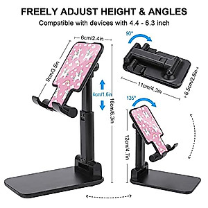 Rainbow Unicorn Foldable Desktop Cell Phone Holder Portable Adjustable Stand for Travel Desk Accessories