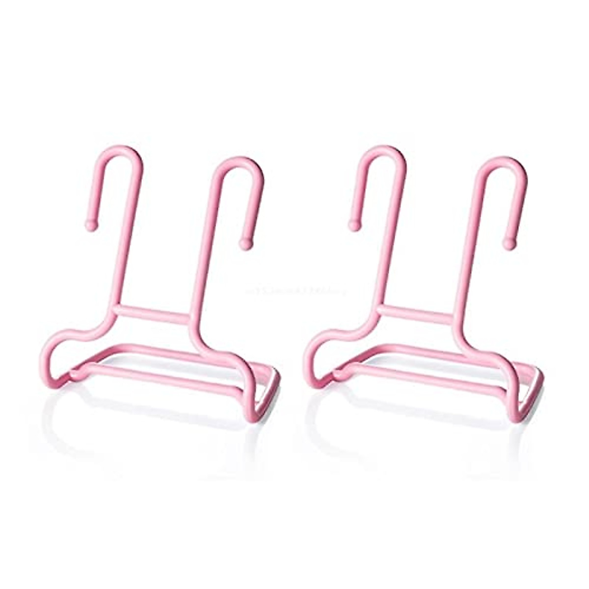 KNFUT Shoe Slots, 2PCS/Set Multi-Function Shoe Shelf Organizer Creative Shoes Drying Rack Stand Hanger Dropship (Color : Pink Color)