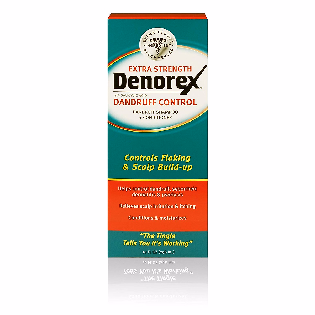 Denorex (Pack of 2) Dandruff Control Extra Strength Shampoo + Conditioner, 10 fl oz each