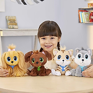 Little Tikes Rescue Tales Babies - Husky | Soft Cuddly Plush Pet Toy with Collar, Tag, Doghouse, Stickers, Activities | Ages 3+