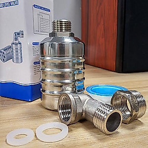 304 Stainless Steel Fully Automatic Water Level Control Float Valve, 1/2" 3/4" Auto Shut Off Mini Float Valve, No need electricity Automatic Water Level Controller for Water Tank, water towers