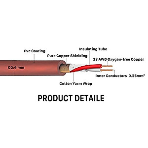 Devinal XLR to 1/8" inch Balanced Microphone Cable, 3.5mm to 3 Pin XLR Female Interconnect Adapter, XLR Female to Mini Jack Stereo Audio Connector, for Computer, Cameras, Speakers 10 Feet
