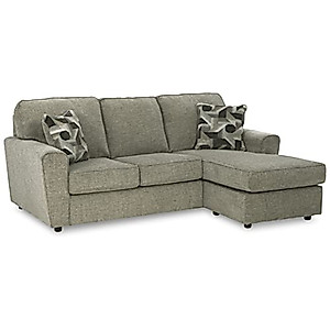 Signature Design by Ashley Cascilla Casual Sofa Chaise, Light Gray