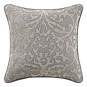 Waterford Carrick Dec Pillow, Large, Grey/Gold Antique