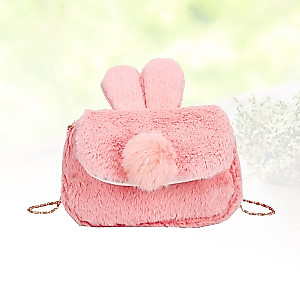 VALICLUD 2pcs Body Cross Bag for Women Womens Sling Bags Crossbody Womens Cross Body Purses Crossbody Bag for Women Womens Crossbody Plush Crossbody Bag Shoulder Bag Women's Fur Bag Rabbit