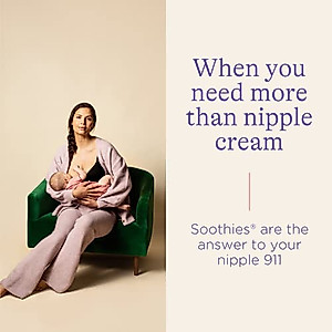 Lansinoh Soothies Cooling Gel Pads, 4 Count, Breastfeeding Essentials, Provides Cooling Relief for Sore Nipples