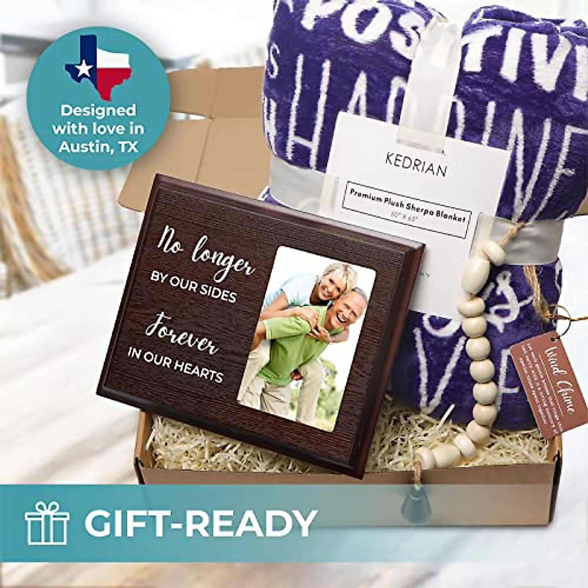 KEDRIAN Memorial Gift Box, Bereavement Gifts, Sympathy Gift Baskets For Loss Of Loved One, Memorial Gifts For Loss Of Mother, Memorial Gifts For Loss Of Father, Memorial Gifts For Loss Of Husband Son