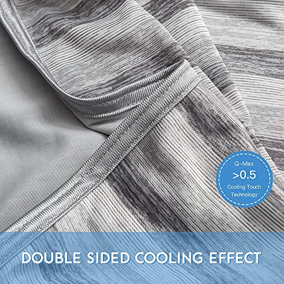 AmyHomie Cooling Blanket, Cooing Throw Blankets with Double Sided Cold Effect, Summer Breathable Lightweight Blankets for Hot Sleepers and Night Sweats, Transfers Heat to Keep You Cool, 50×70in