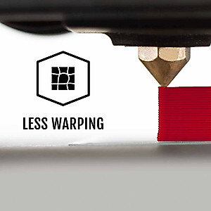 HATCHBOX PLA PRO+ 3D Printer Filament, Dimensional Accuracy +/- 0.03 mm, 1 kg Spool, 1.75 mm, Iron Red