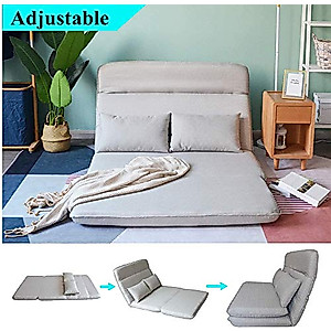 LTT Futon Sofa Bed, Sleeper Sofa, Suitable for Small Space Configuration Apartment Dormitory Floor Chair Sofa Bed Folding Lazy Sofa Floor Chair Sofa Recliner Bed