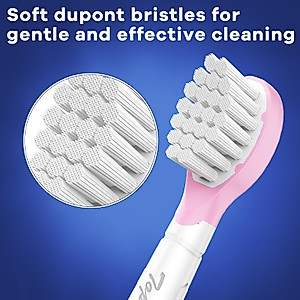 Toptheway Kids Toothbrush Heads for Philips Sonicare: Soft Electric Replacement Brush Compatible with Phillips 6032/94 6321 6340 6042 6320 6330 Compact Head for Child 3-7, Pink Girl Green Boy 8 Pack