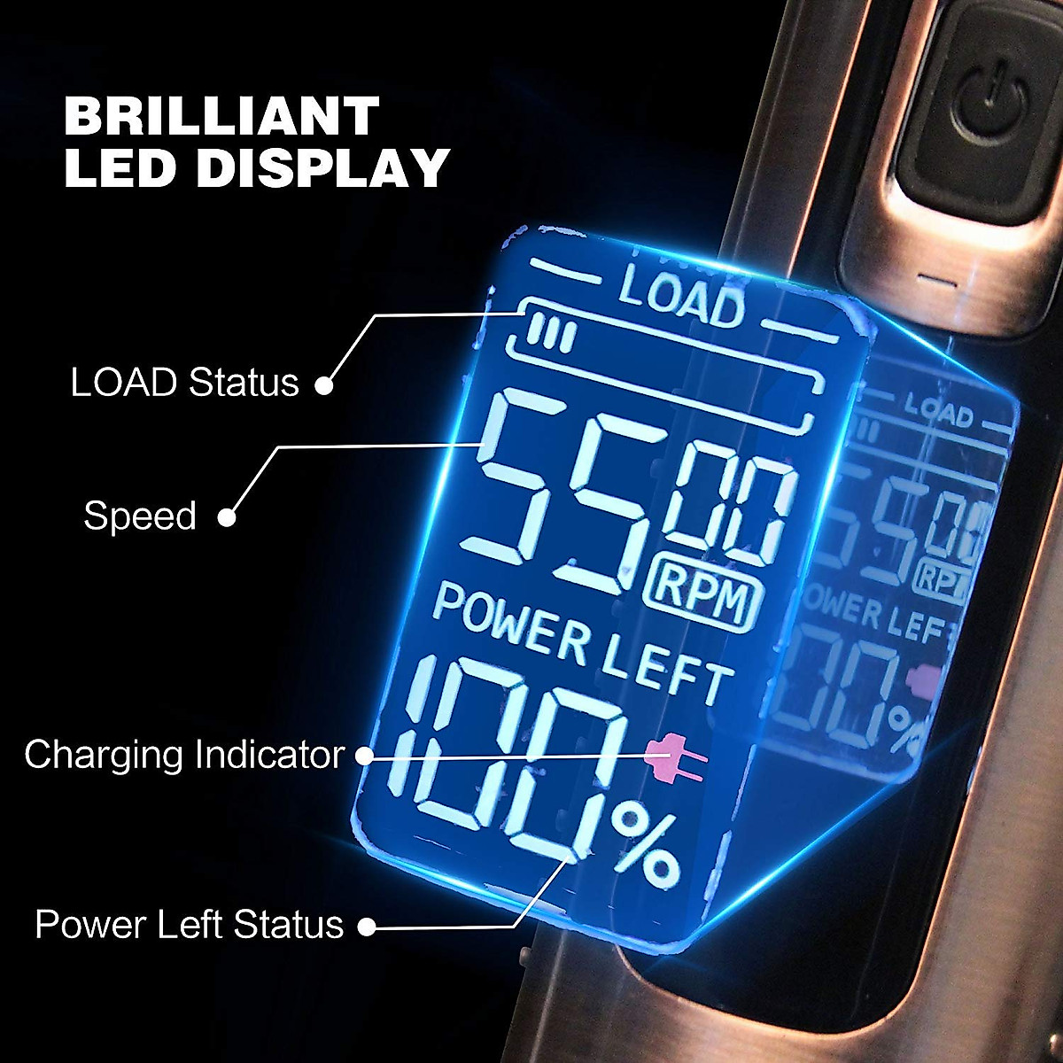 Professional Cordless Hair Clippers for Men (Up to 7 Hour Run Time) Titanium Ceramic Blade LED Display Charger Stand Mens Valentines Day Gifts